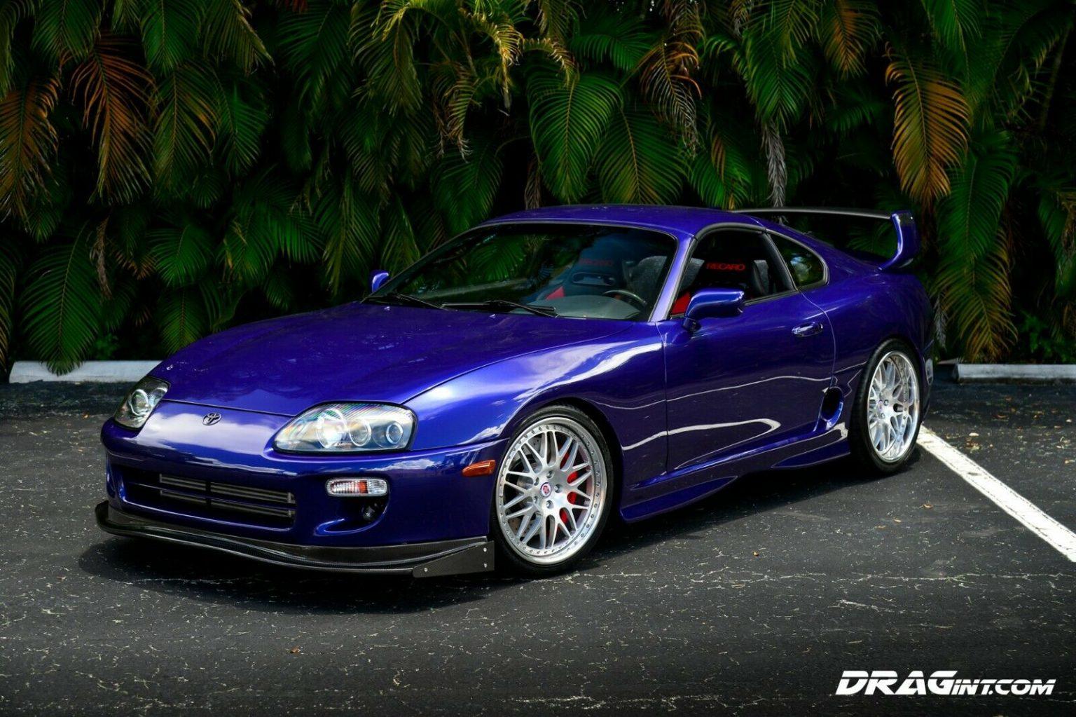 1995 Toyota Supra Turbo 6 Speed Sport Roof Blue 1427hp Hypertune CCW ...
