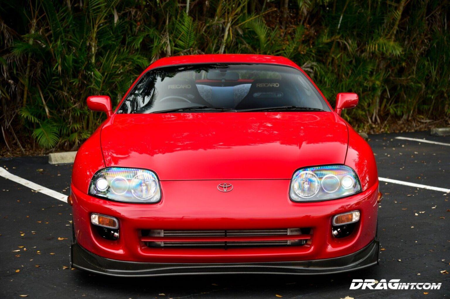 1994 Toyota Supra Turbo 6 Speed RHD Original Red Hardtop Dragint 1500hp ...